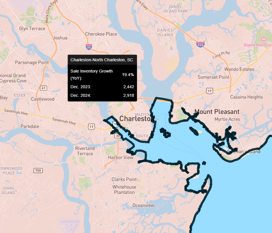 Charleston, SC Inventory Witnessed 19.4% YoY Growth with 2,918 Homes ...